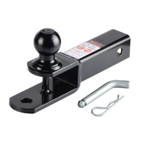 towever 84209 2 inches atv receiver hitch 3 in 1 ball mount with 2 inches ball