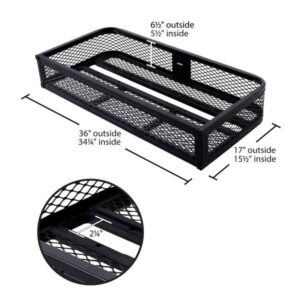 Black Widow Universal Deluxe Steel Mesh ATV Front Rack Basket