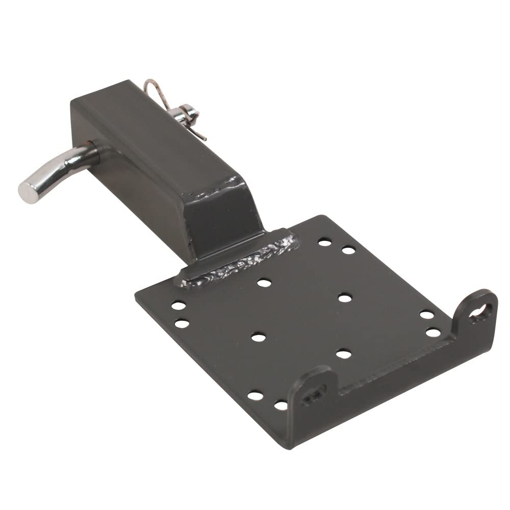 Extreme Max 5600.3084 Universal 2" Receiver Hitch Winch Mount for ATV/UTV, Black