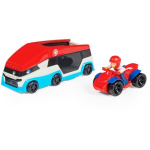 paw patrol, true metal paw patroller die-cast team vehicle with 1:55 scale ryder atv toy car, kids toys for ages 3 and up