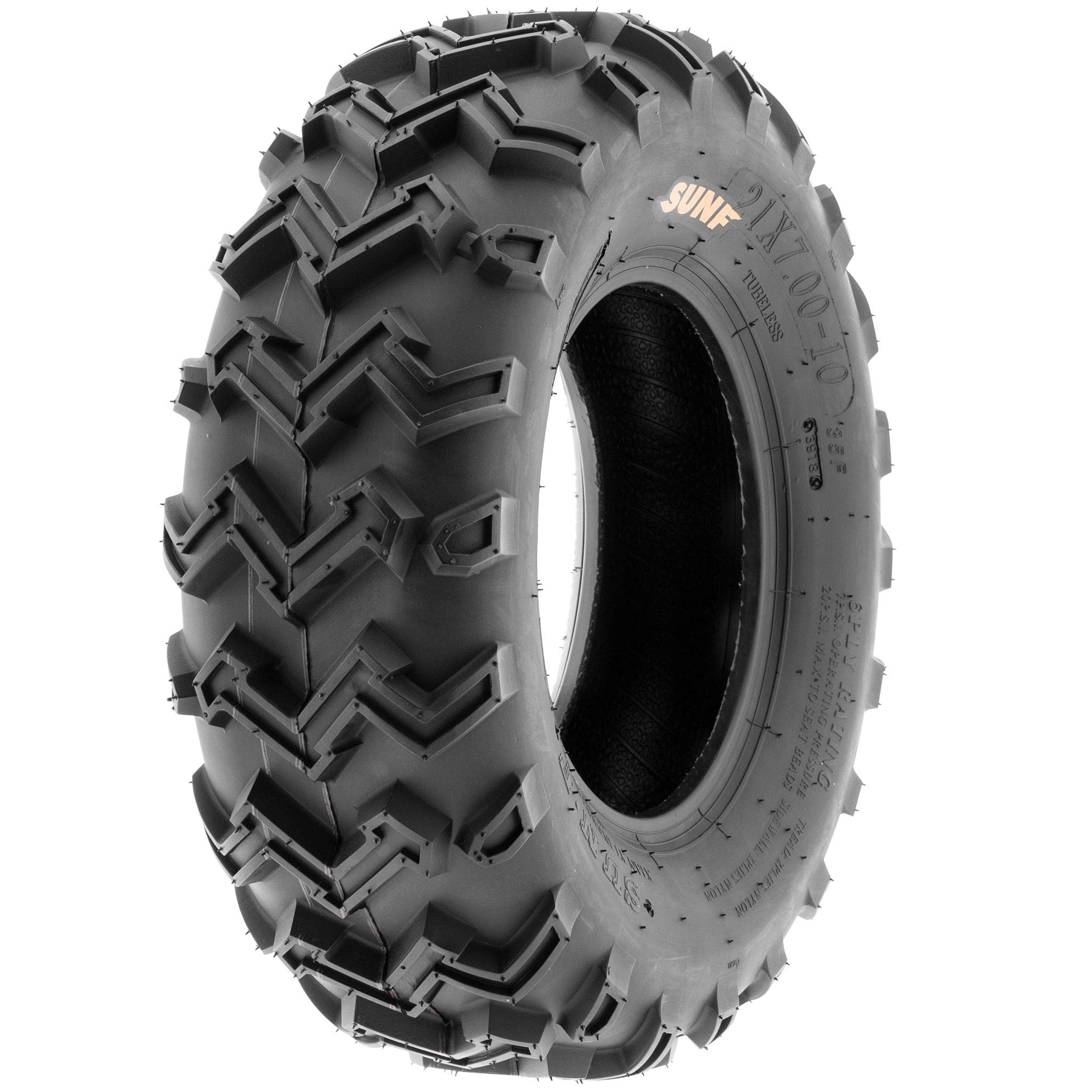 SunF 24x8-12 Off-Road ATV UTV Tires 6 Ply, (Set Pair of 2)