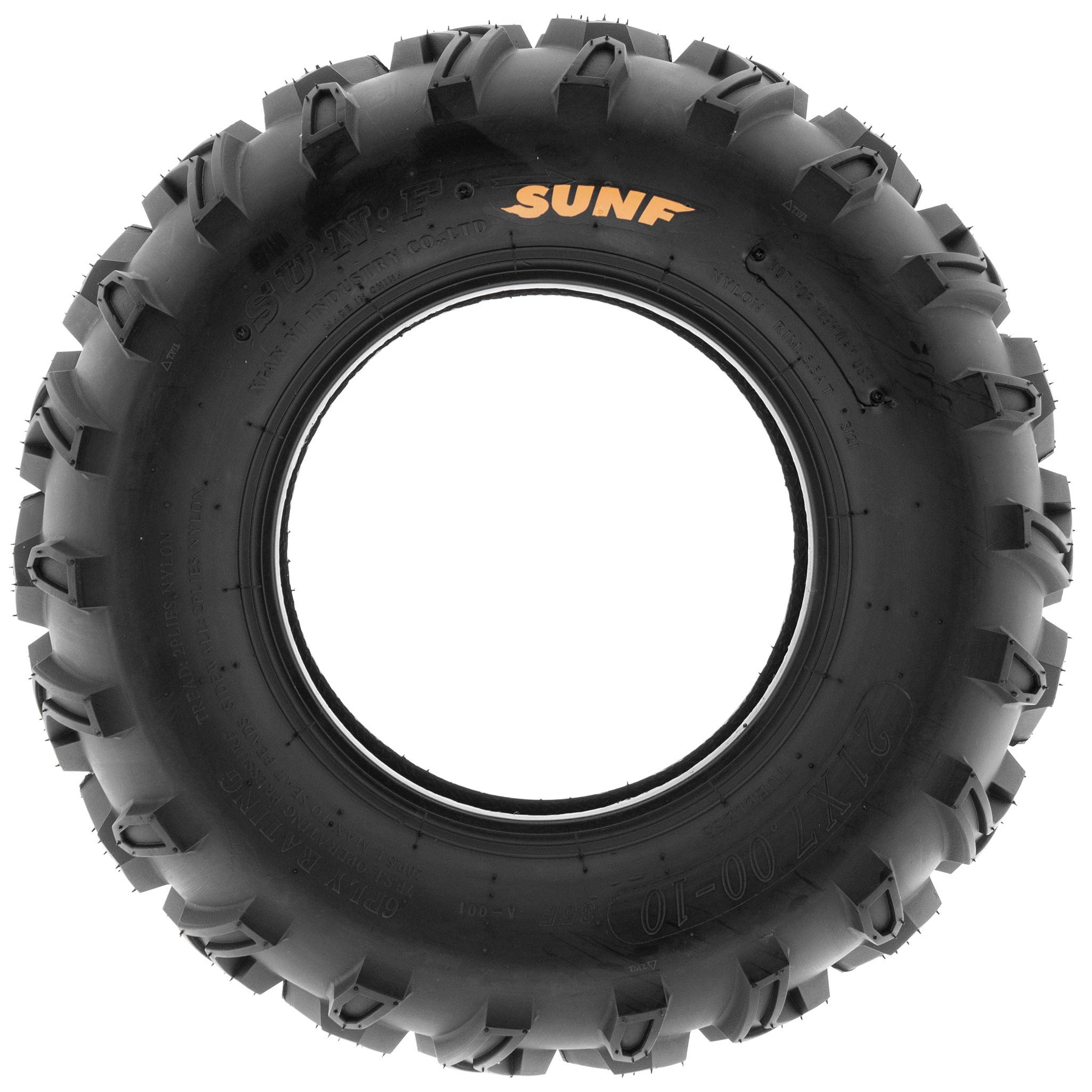 SunF 24x8-12 Off-Road ATV UTV Tires 6 Ply, (Set Pair of 2)