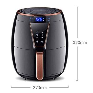 Black air fryer, low fat, high-speed heating energy, easy to clean, can be used for French fries Commemoration Day