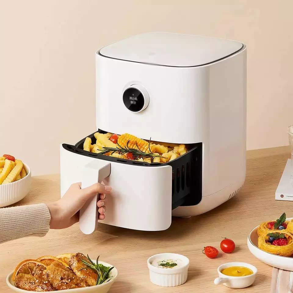 Smart Air Fryer 3.5 L Without Oil Home Multifunctional Automatic French fries Machine (Color : A, Size : 335x282x304mm) Commemoration Day