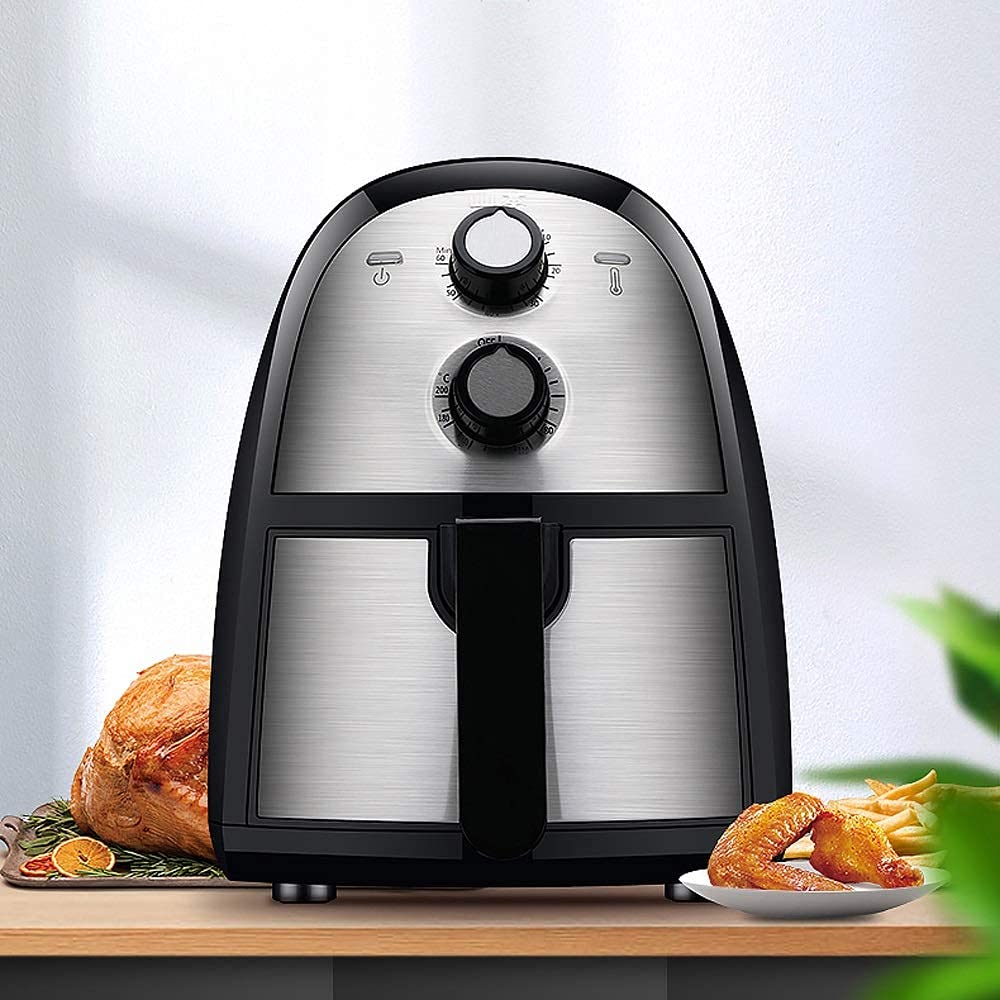 Air Fryer Household French Fries Machine, Full Automatic Intelligent Large-capacity Oil-free Electric Fryer, Power-off Memory Protection, Knob Operation