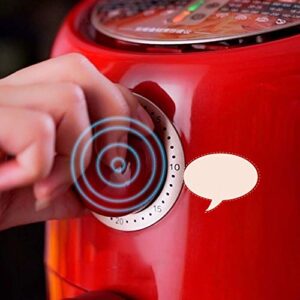 2L Mini Electric Air Fryer Double rotary knob design Multifunctional Oil-free French Fries Food Fryer Household Electric Frying Pot Commemoration Day