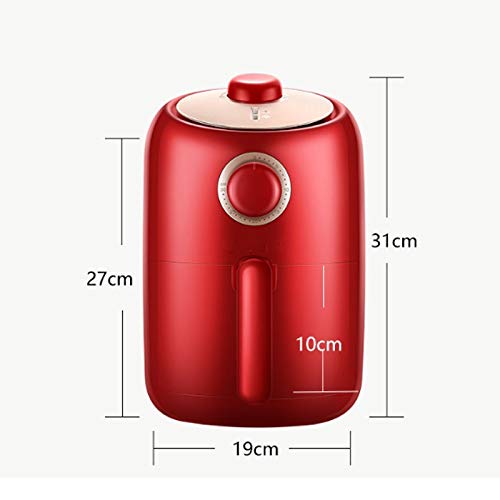 2L Mini Electric Air Fryer Double rotary knob design Multifunctional Oil-free French Fries Food Fryer Household Electric Frying Pot Commemoration Day