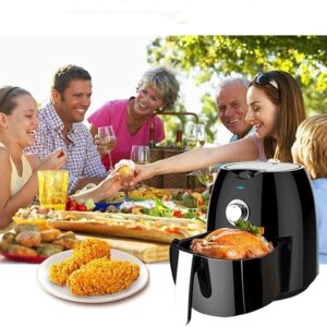 Air Fryer for Home Use 4.5L Electric Fryer LED Touch Screen Oven French Fries Machine Double Pot Large Capacity with Timing Function White Every Family