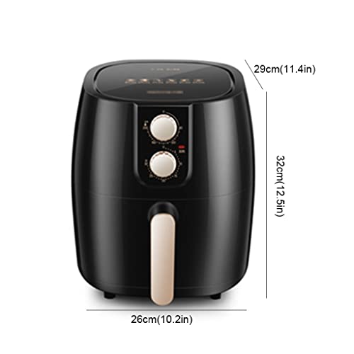 Air fryer integrated household oven multi-function large-capacity fryer automatic fryer-free French fries electric fryer (Black 26 * 29 * 32cm) (Black 26 * 29 * 32cm) (Black 26 * 29 * 32cm)