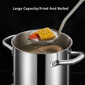 AIZYR Deep Frying Pot with Lid Stainless Steel High Soup Pot/Deep Fryer, Cooking Tools for Frying Chicken Spaghetti stewing Soup and French Fries