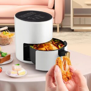 6L Electric Fryer Oven Cooker, Oilless Electric Cooker, Circular Heating Oil Fryers with Touch Screen Intelligent Temperature Control for Fried Chicken French Fries for Home