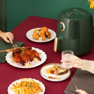 Home Non-stick Frying Pan Electric Easy Clean Air Fryer Oven Controlled by Two Knobs for Household Split Design French Fries Cooking Oil Free