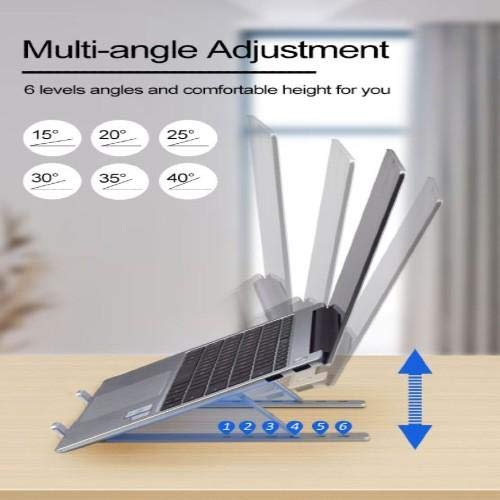 BoxWave Stand and Mount Compatible with Acer ConceptD 7 Ezel (CC715-72G) (Stand and Mount Compact QuickSwitch Laptop Stand, Portable, Multi Angle Viewing Stand - Metallic Silver