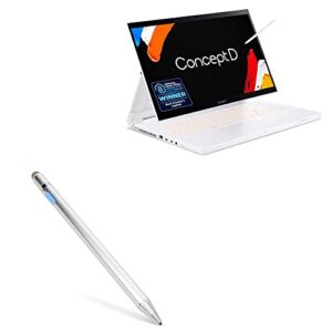 boxwave stylus pen compatible with acer conceptd 7 ezel (cc715-71) - accupoint active stylus, electronic stylus with ultra fine tip for acer conceptd 7 ezel (cc715-71) - metallic silver