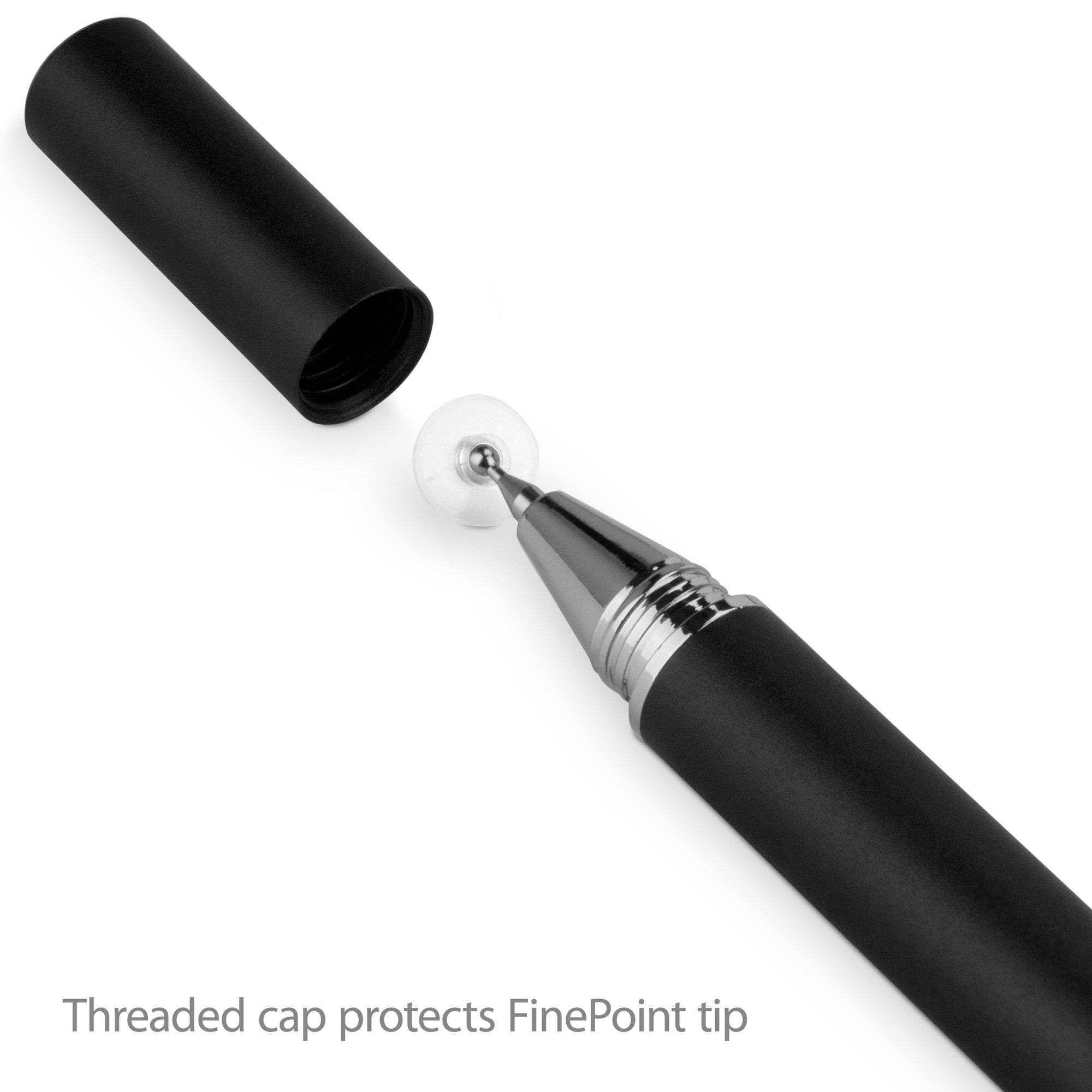 BoxWave Stylus Pen Compatible with Acer ConceptD 7 Ezel CC715-71-7163 (15.6 in) - FineTouch Capacitive Stylus, Super Precise Stylus Pen - Jet Black