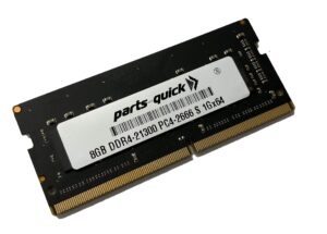 parts-quick 8gb memory for acer conceptd 7 ezel cc715-71 compatible ddr4 sodimm 2666mhz ram upgrade