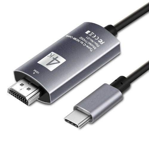 BoxWave Cable Compatible with Acer ConceptD 7 Ezel CC715-71-7163 (15.6 in) - SmartDisplay Cable - USB Type-C to HDMI (6 ft), USB C/HDMI Cable - Jet Black