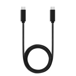 BoxWave Cable Compatible with Acer ConceptD 7 Ezel CC715-71-7163 (15.6 in) - DirectSync PD Cable (3ft) - USB-C to USB-C (100W), Type C Braided 3ft Charge and Sync Cable - Jet Black