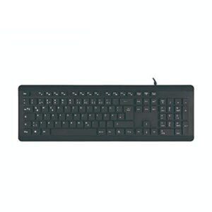 BoxWave Keyboard Compatible with Acer ConceptD 7 Ezel (CC715-72G) (Keyboard AquaProof USB Keyboard, Washable Waterproof Water Resistant USB Keyboard - Jet Black