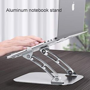 BoxWave Stand and Mount Compatible with Acer ConceptD 7 Ezel (CC715-71) - Executive VersaView Laptop Stand, Ergonomic Adjustable Metallic Laptop Stand - Metallic Silver