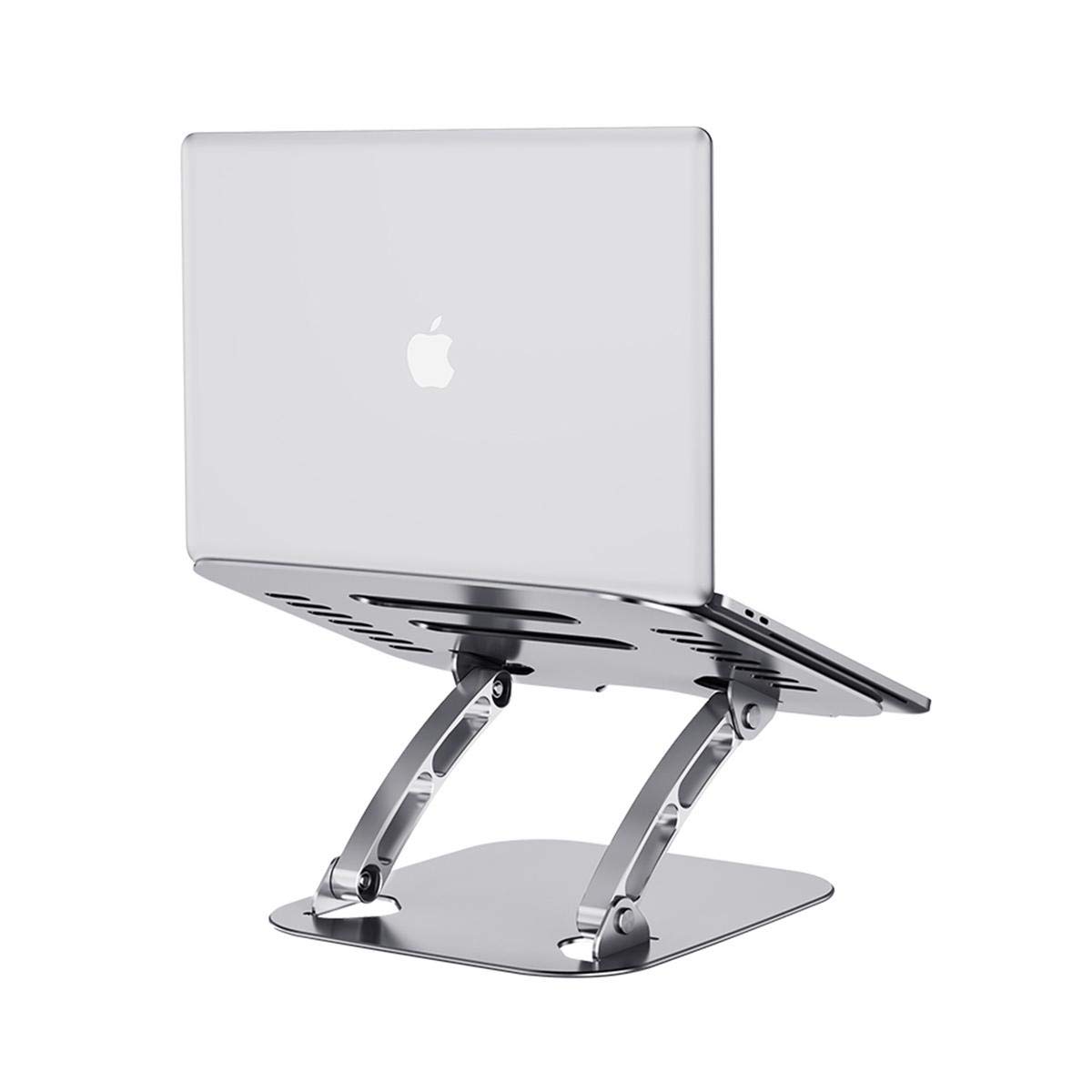 BoxWave Stand and Mount Compatible with Acer ConceptD 7 Ezel (CC715-71) - Executive VersaView Laptop Stand, Ergonomic Adjustable Metallic Laptop Stand - Metallic Silver