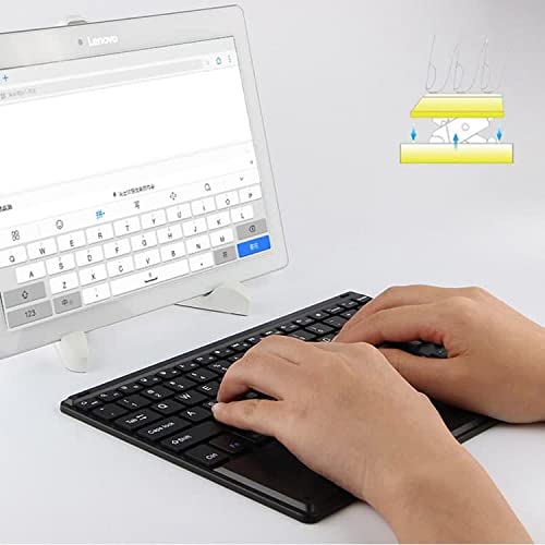 BoxWave Keyboard Compatible with Acer ConceptD 7 Ezel CC715-71-7163 (15.6 in) - SlimKeys Bluetooth Keyboard with Trackpad, Portable Keyboard with Trackpad - Jet Black