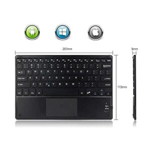 BoxWave Keyboard Compatible with Acer ConceptD 7 Ezel CC715-71-7163 (15.6 in) - SlimKeys Bluetooth Keyboard with Trackpad, Portable Keyboard with Trackpad - Jet Black