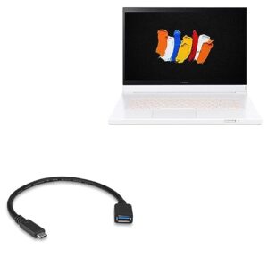 boxwave cable compatible with acer conceptd 7 ezel cc715-71-7163 (15.6 in) - usb expansion adapter, add usb connected hardware to your phone