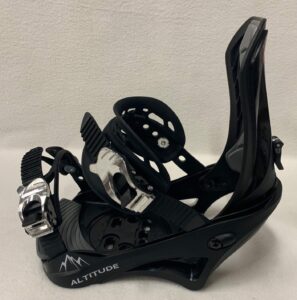 altitude "rider 4x4 burton 3d est snowboard bindings (black) s/m men 6-8.5 women 7-9.5