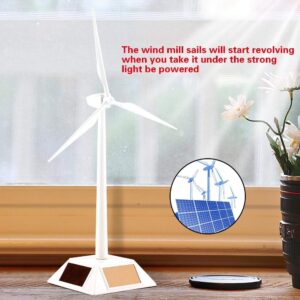 Solar Wind Mill Model Toy,Wind Mill Sails Will Begin to Spin Under The Strong Light,as Teaching Tool or Desktop Decoration