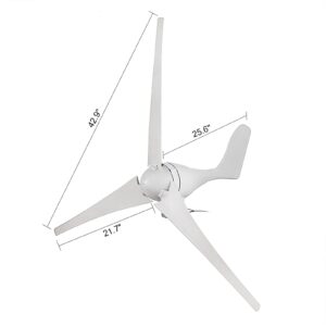 Hihone 400W Wind Power Generator,12V Wind Turbine Generator Kit with MPPT Controller,3 Blades Wind Generator,2.5m/s Start Wind Speed