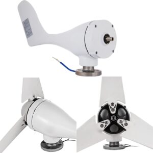 Hihone 400W Wind Power Generator,12V Wind Turbine Generator Kit with MPPT Controller,3 Blades Wind Generator,2.5m/s Start Wind Speed