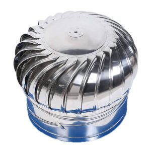 industrial scientific rotating roofing wind turbine, 12 inch stainless steel turbine ventilator vents cap for energy saving dryer exhaust hood for houses factory attic farm,10cm