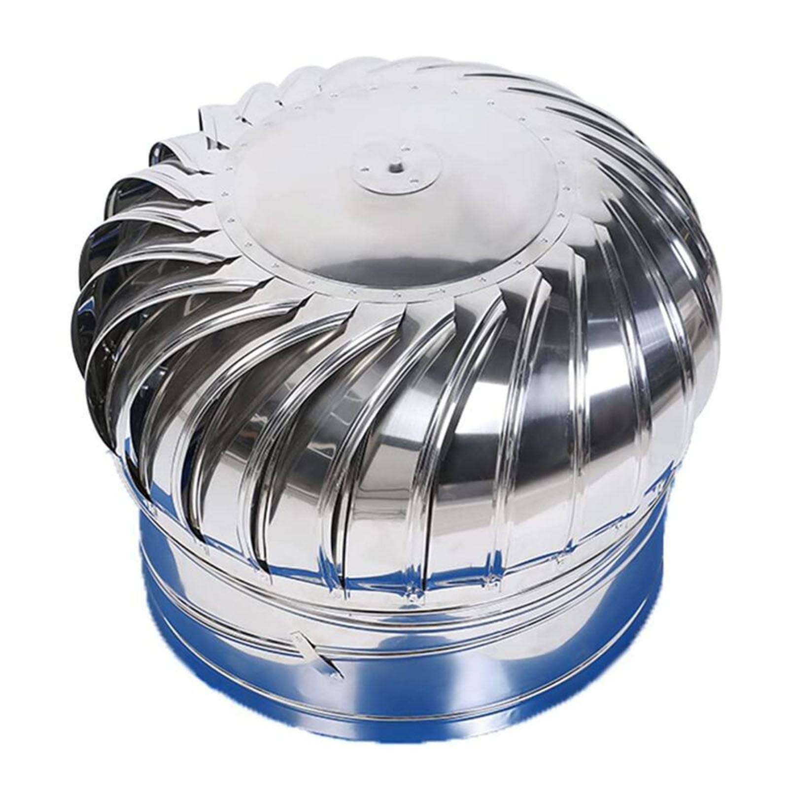 Industrial Scientific Rotating Roofing Wind Turbine, 12 inch Stainless Steel Turbine Ventilator Vents Cap for Energy Saving Dryer Exhaust Hood for Houses Factory Attic Farm,10cm