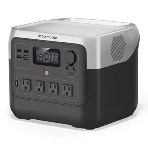 ef ecoflow portable power station river 2 pro, 768wh lifepo4 battery, 70 min fast charging, 4x800w (x-boost 1600w) ac outlets, solar generator for outdoor camping/rvs/home use black