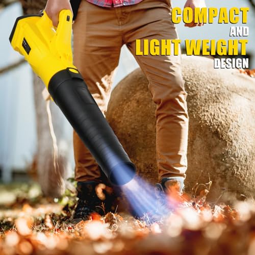 Leaf Blower, 3000W High Power Turbine Handheld Electric Leaf Blower, with 82 feet Extra Long Power Cord, 6-Gear Wind Speed Regulation, for Lawn Care, Yard, Garage, Patio, Blowing Leaves and Snow