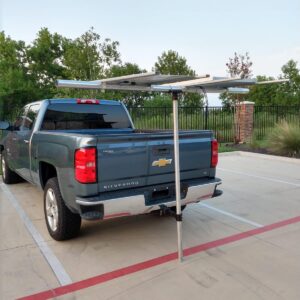 Wind Turbine Solar Panel Mount RV/Truck/Trailer Tow Hitch Portable (Fits 2" [ 2.375" ] Pipe)