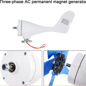 Wind Turbine 4000W Horizontal Wind Turbine Generator Kit 5 Blades Wind Turbine Motor with Charge Controller Home Power,220v