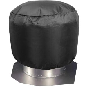 turbine vent cover, luxiv black roof ventilator cover waterproof turbine roof cover 420d oxford cloth turbine ventilator cover (20d x 20w)