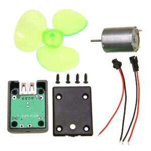 1 Set Portable Mini Wind Generator Wind Turbine Motor Charging of Micro Wind Turbine Emergency Mobile Phone