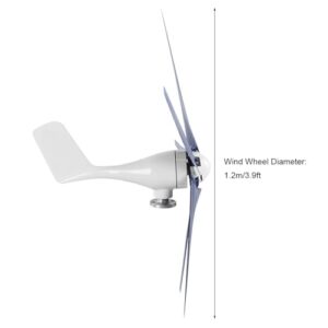 Wind Generator, Wind Turbines Generator, 200W 12 24 48V Wind Turbines 5 Blades 12m s, Wind Turbines, Solar And Wind Power Parts And Accessories (48V)