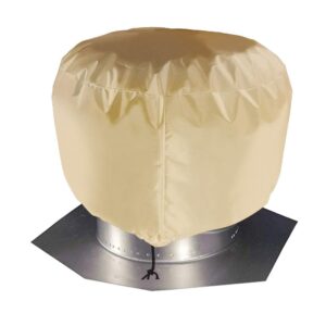 hersent turbine roof vent cover, heavy duty turbine ventilator protector shield, waterproof 1680d oxford fabric, adjustable drawstring design, year around protection for your roof vent (s: 12"x17.5")