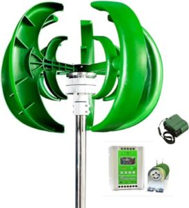 chrisk 1000w green lantern wind turbine high efficiency and low noise 5 blade wind turbine with controller,12v