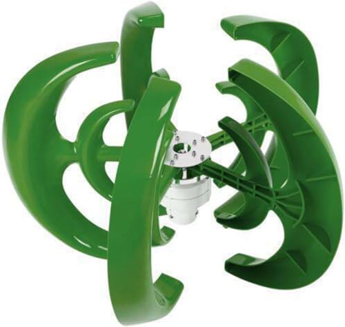 CHRISK 1000W Green Lantern Wind Turbine High Efficiency and Low Noise 5 Blade Wind Turbine with Controller,12v