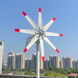 NINILADY 800W Wind Turbine 12V 24V 48V Wind Generator with MPPT Controller 8 Blades Free Energy for Home Yacht Yard Roof Boat Windmill (48V with MPPT Controller)