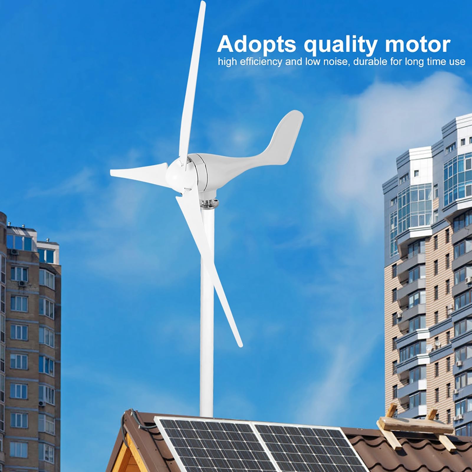 Xcello Wind Turbine Generator500w DC12V,3 Blades Wind Turbines,Wind Turbine Kit, Aluminum Alloy for Household and Industry Use