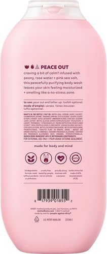 Method Body Wash, Pure Peace, Paraben and Phthalate Free, 18 oz (Pack of 1)