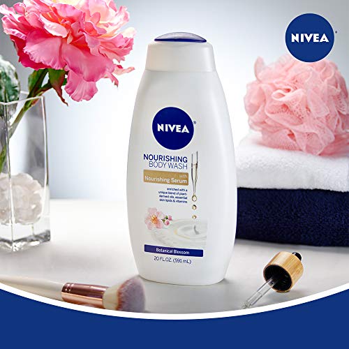 Nivea Nourishing Botanical Blossom Body Wash, Pack of 3, 20 Fl Oz Bottles