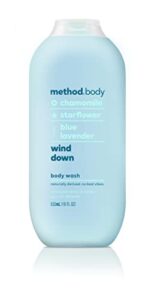 method moisturizing,softening body wash, wind down, paraben and phthalate free, 18 oz (pack of 1)