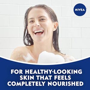 NIVEA White Peach and Jasmine Body Wash with Nourishing Serum, Pack of 3, 20 Fl Oz